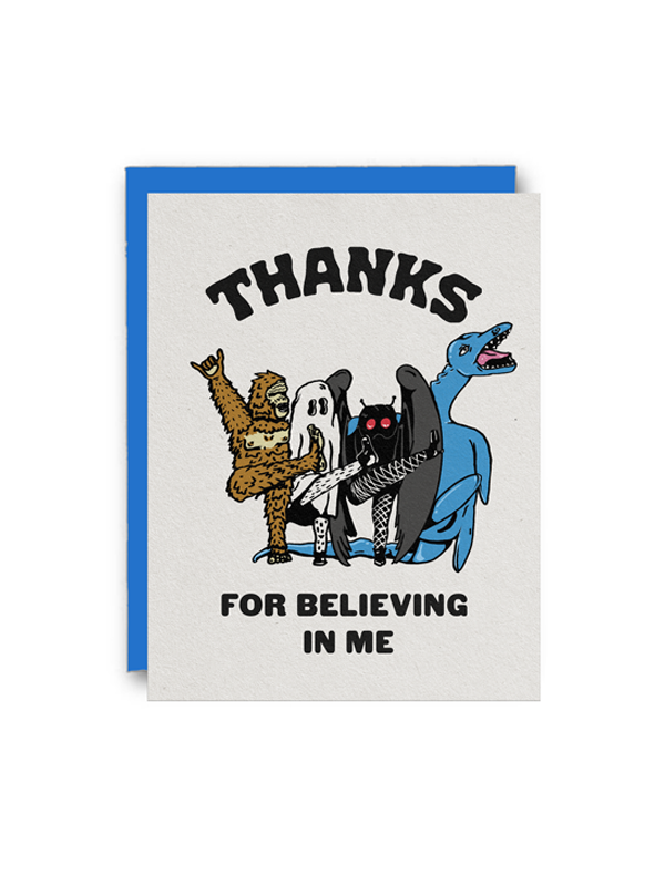Thanks for Believing in Me Cryptids Card – Edge of Urge