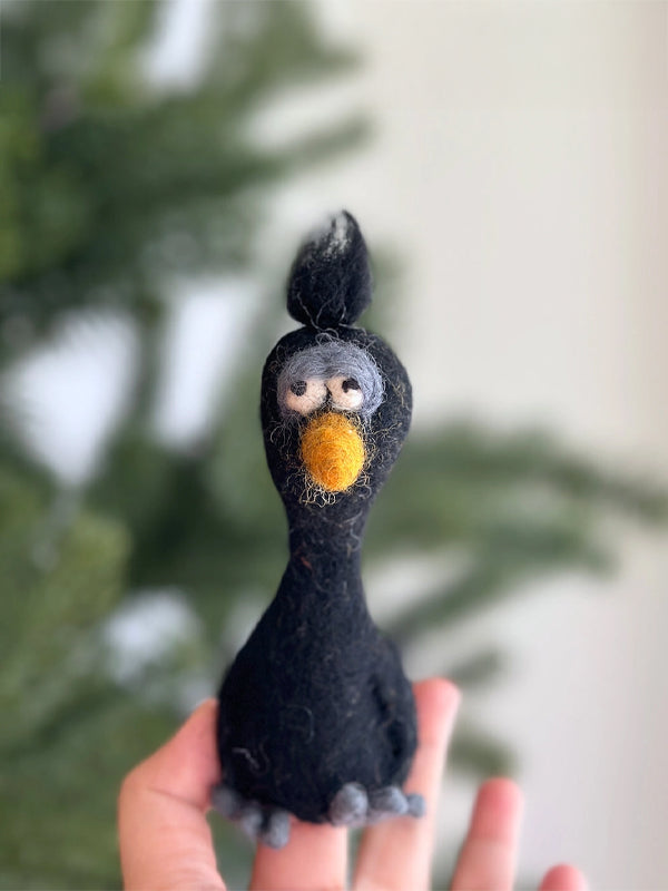 Felt Finger Puppet: Black Bird – Edge of Urge