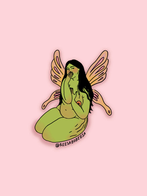 Tris Fairy Sticker (Green) – Edge of Urge