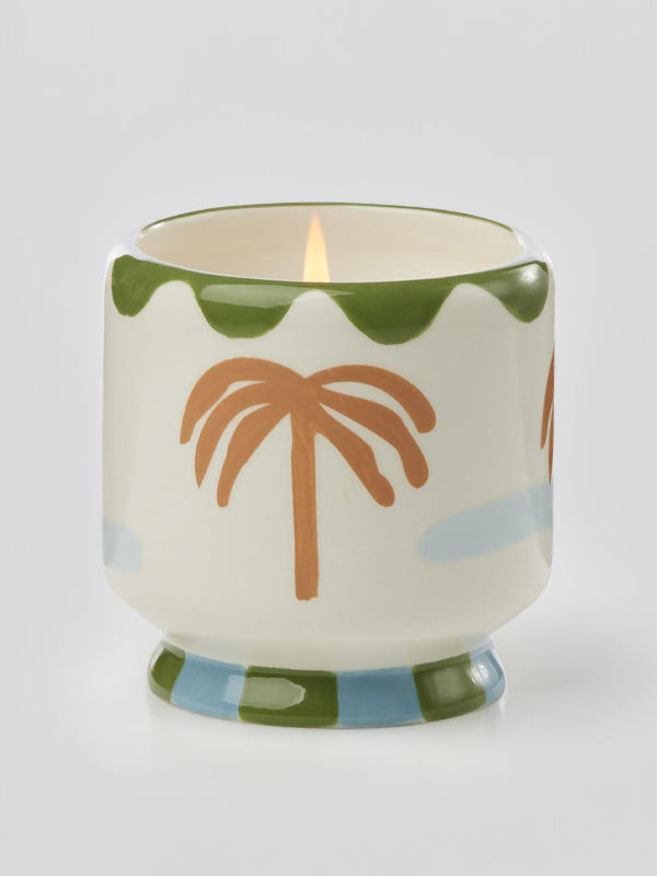 A Dopo Hand Painted Candle: Palm Tree (Lush Palms) – Edge of Urge