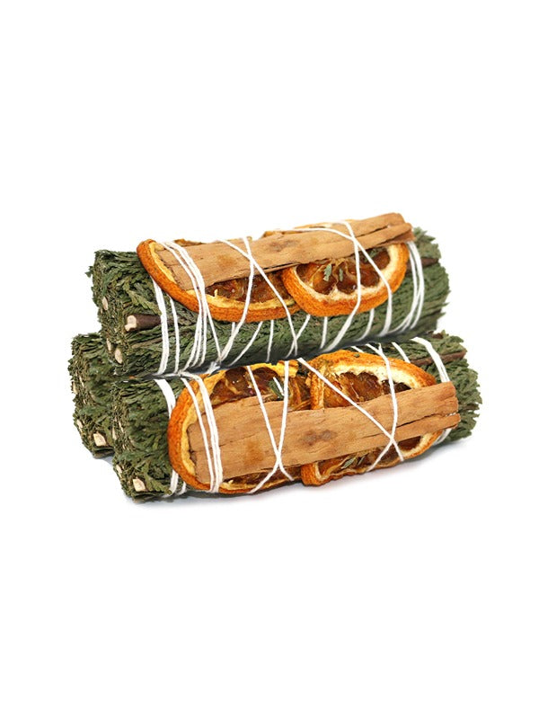 Smudge Stick Bundle: Cedar, Orange & Cinnamon (Single, 4 in.) – Edge of ...