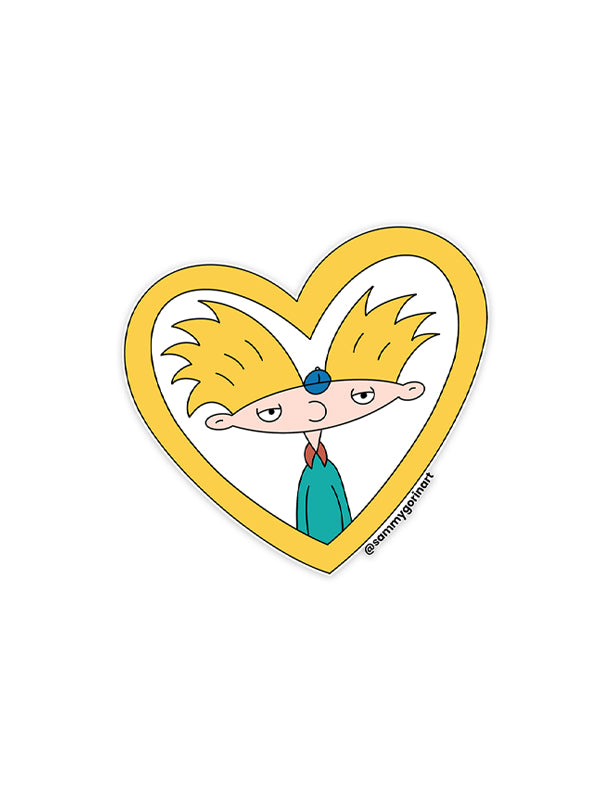 Hey Arnold Football Head Sticker Edge Of Urge